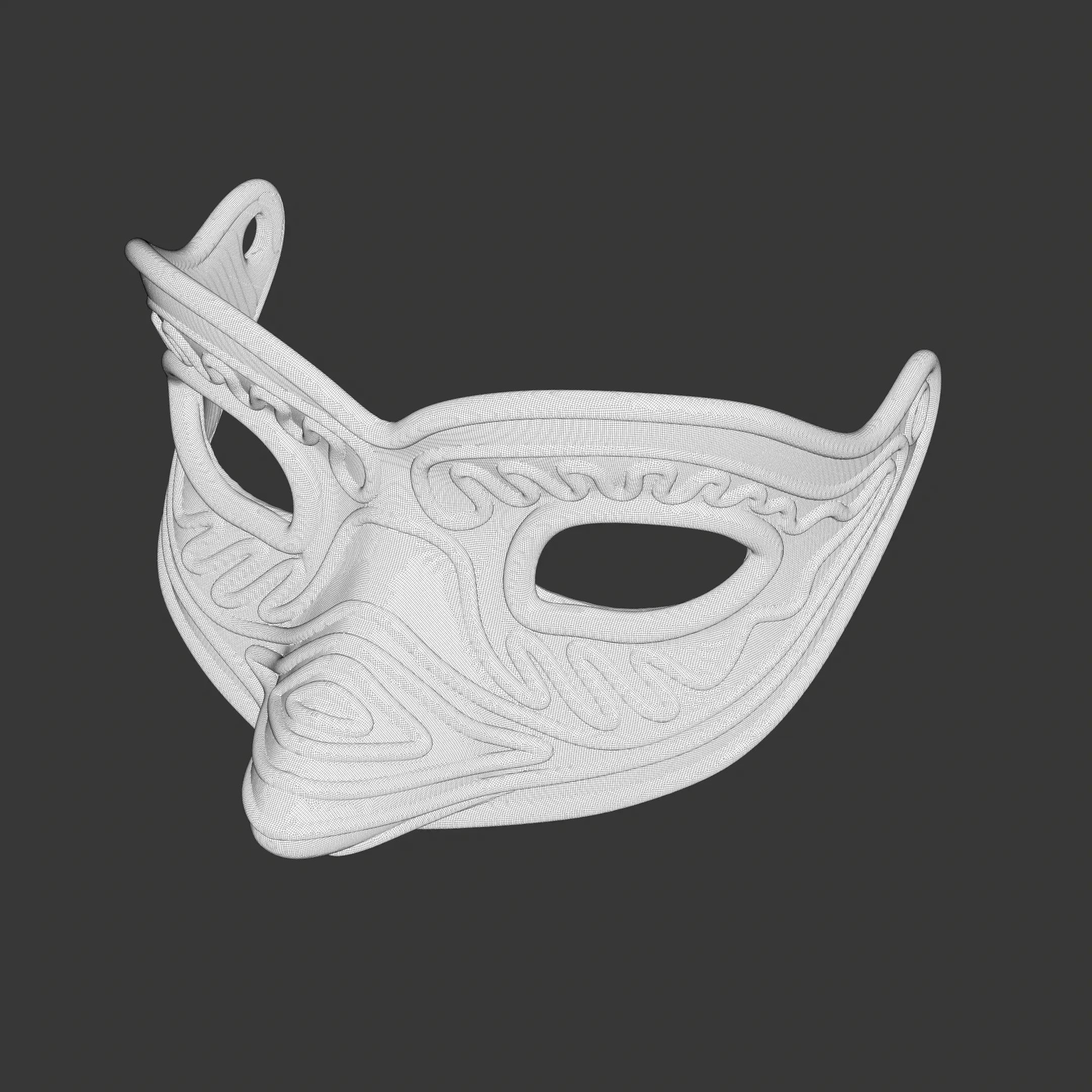 Cosplay STL Download - Face mask Venetian styleby awusernametaken