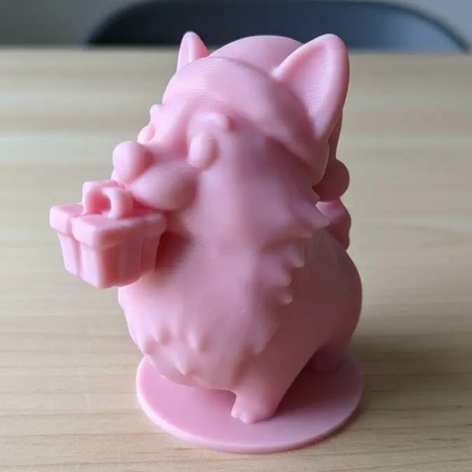 3D Printer Files | 3MF File | Chibi Christmas Corgi | Creality Cloud