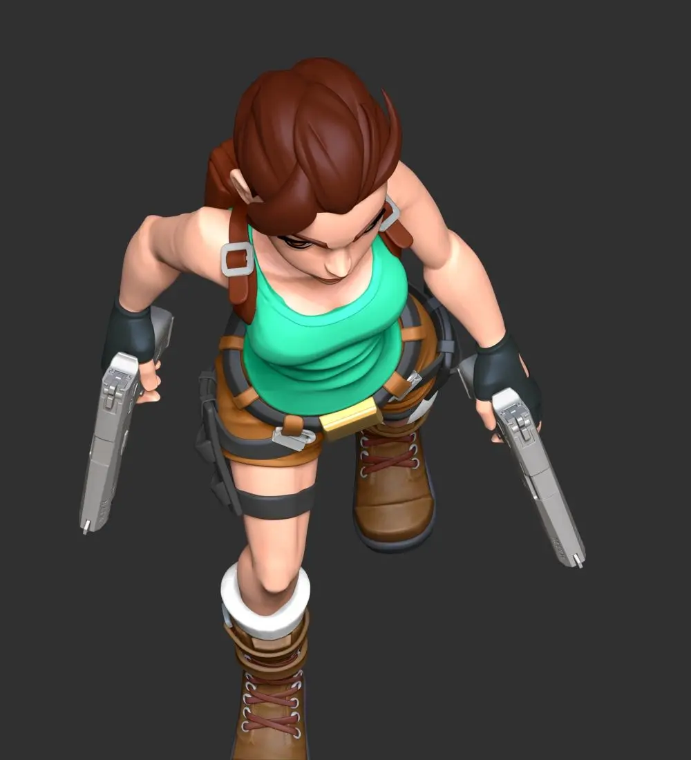 Characters & Creatures STL Download - Lara Croft - Tomb Raider ...
