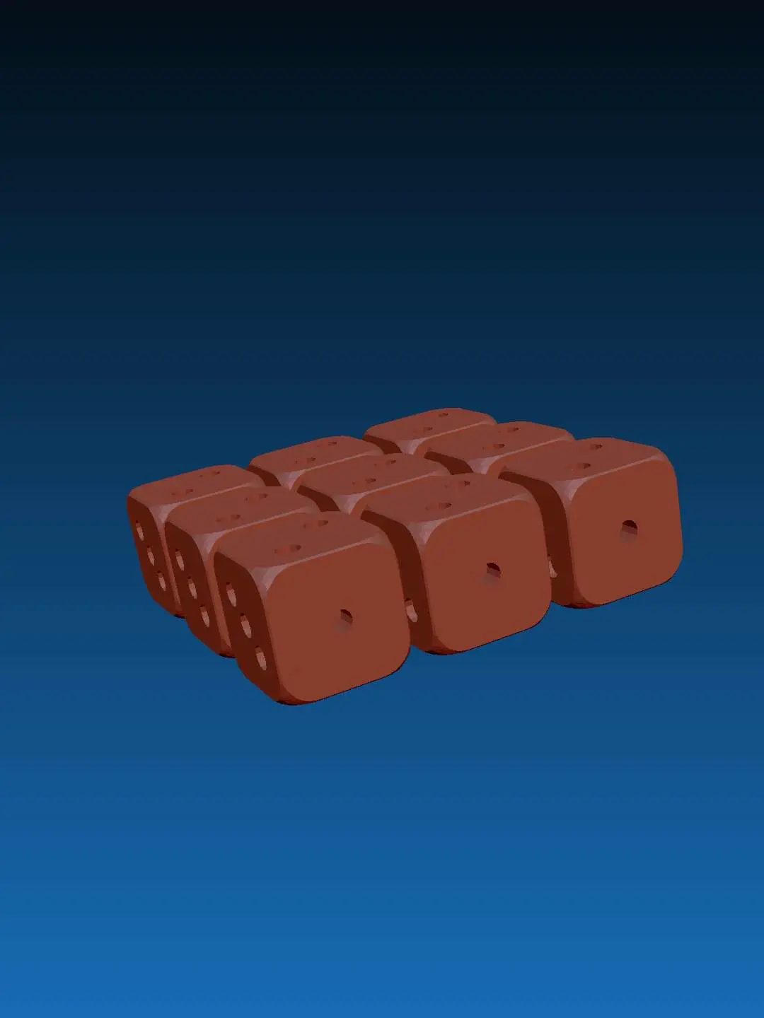 Board Games & Card Games STL Download - 9 Diceby Marul