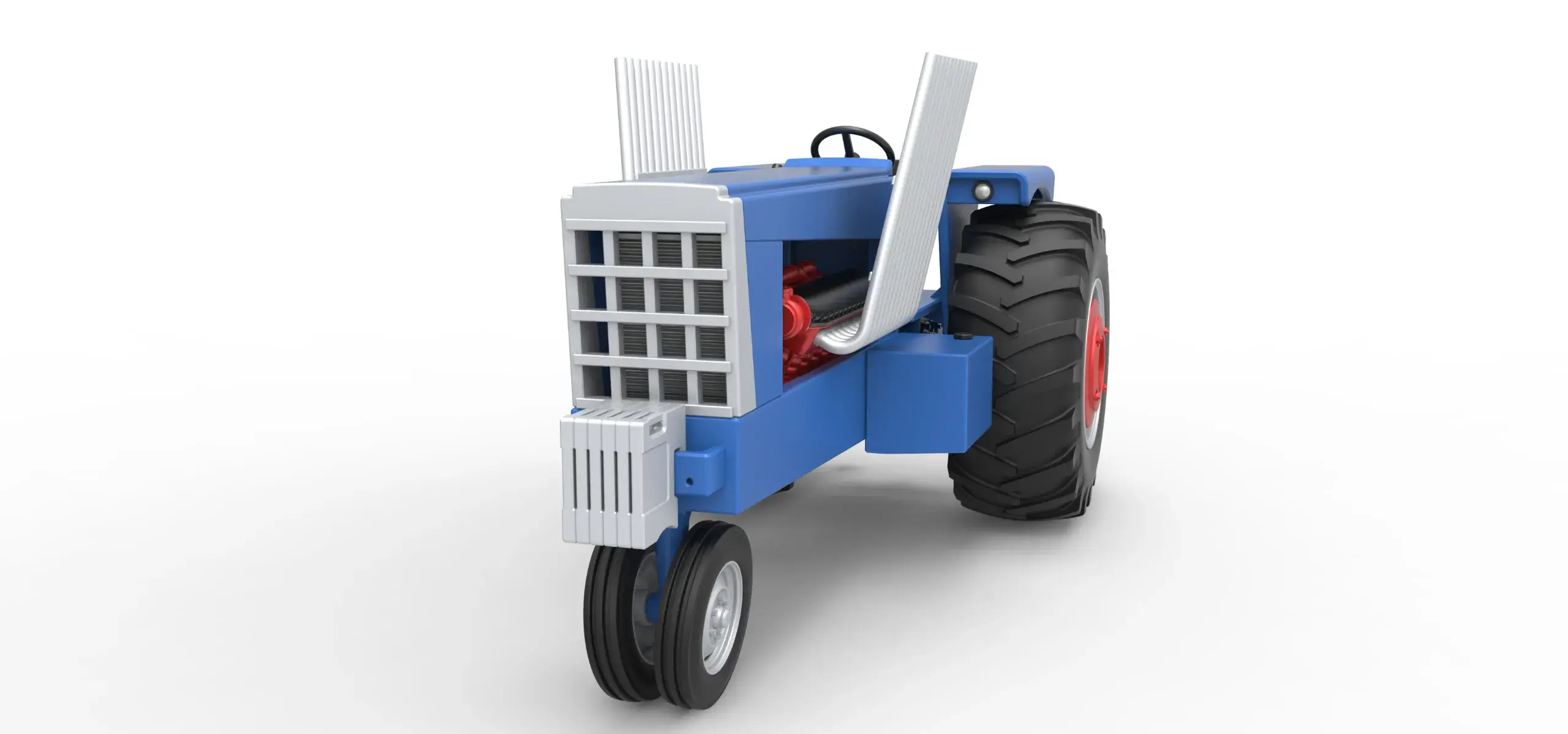 Vehicles & Machinery STL Download - Vintage Pulling tractor Scale 1 ...