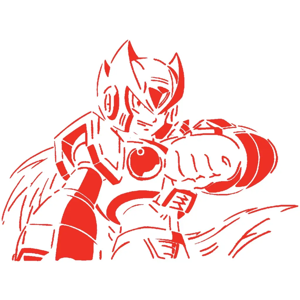 Mega man stencil 2 | 3D models download | Creality Cloud