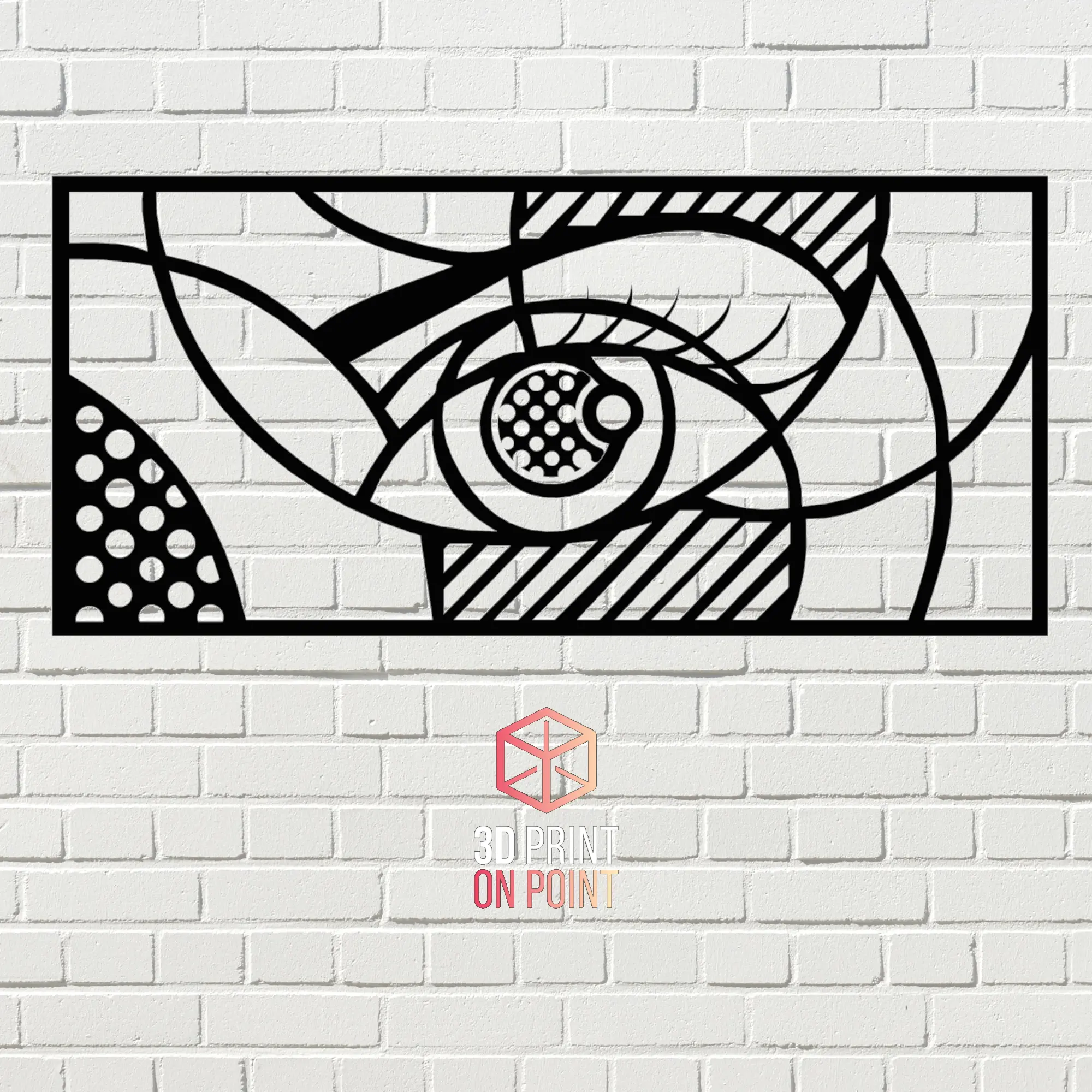 Free Digital Art STL Download - MINIMALIST EYE | 2D WALL ARTby ...