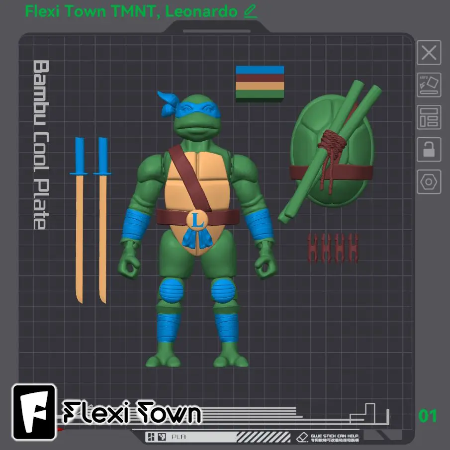 Characters & Creatures STL Download - Flexi Print-in-Place Teenage ...