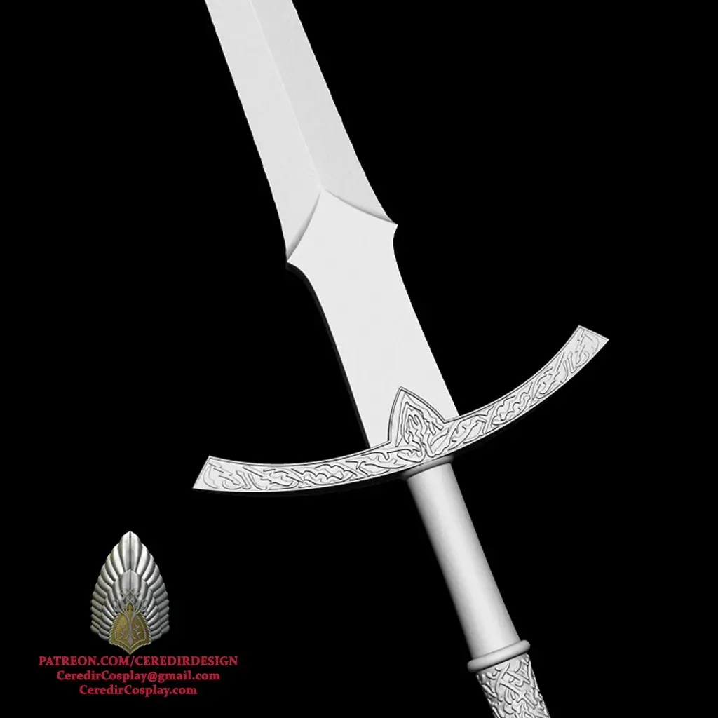 Cosplay STL Download - Witch King Sword lord of the rings 3D DIGITAL ...