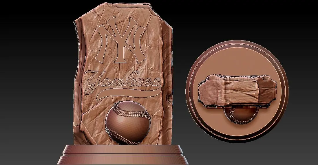 Other STL Download - MLB - NEW YORK YANKEES BASEBALL STATUE DESTOP ...