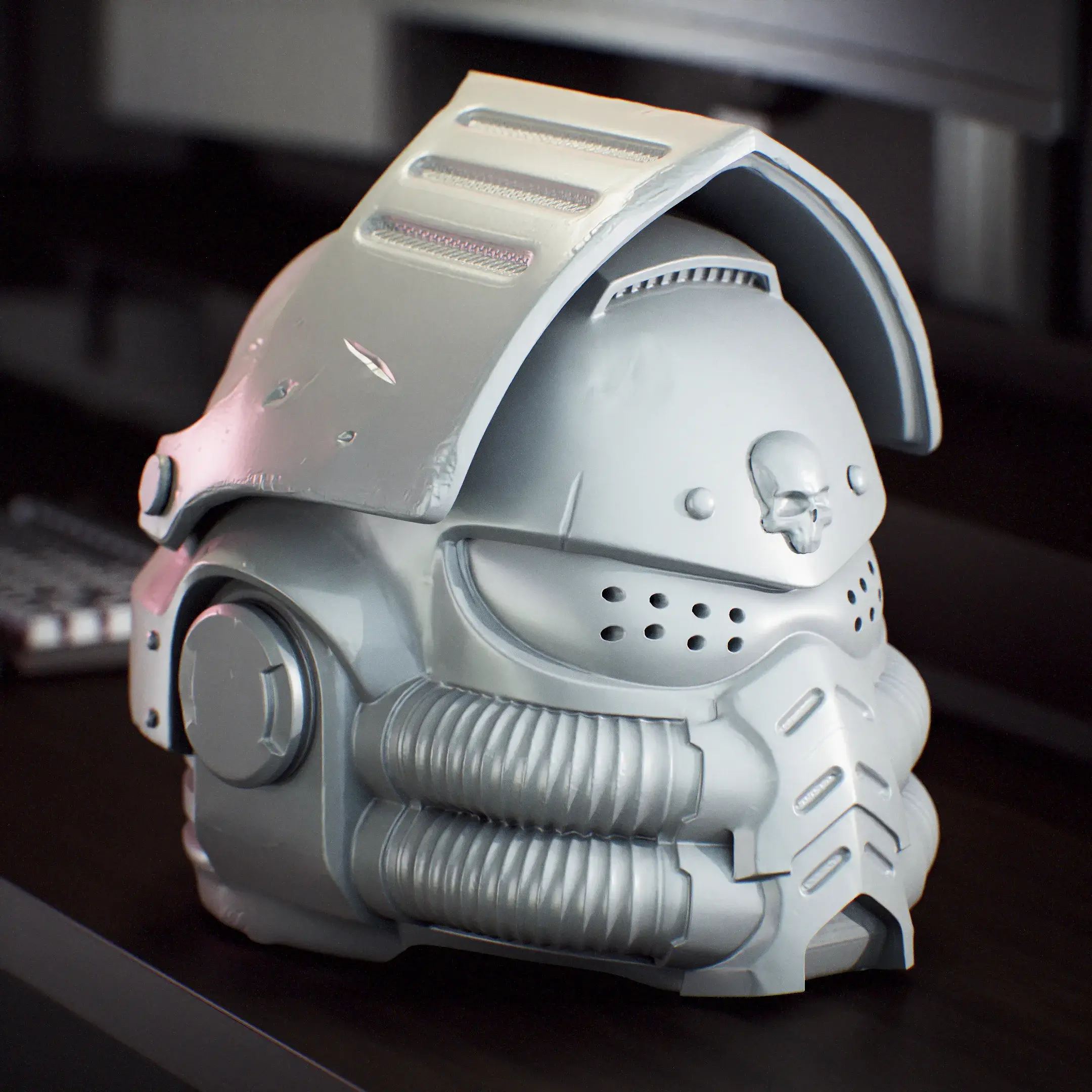 Cosplay STL Download - Space marine Usable Tank Helmet and Protector ...