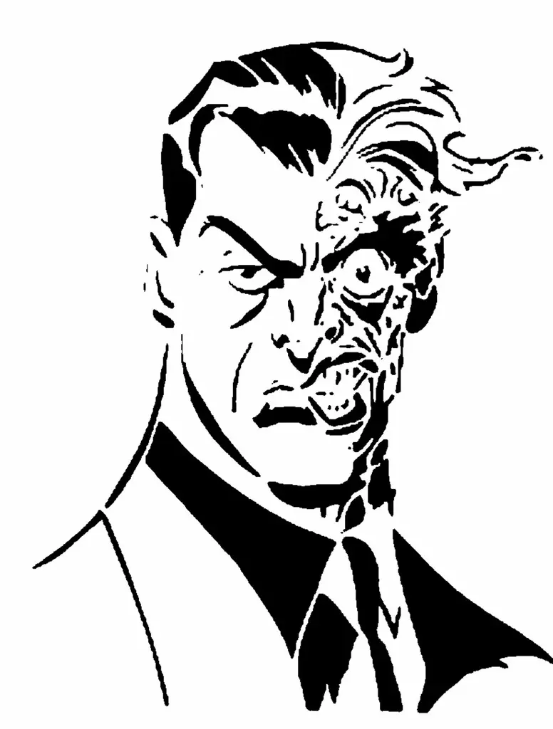 Free Digital Art STL Download - Two face stencilby SMT_M 🦊