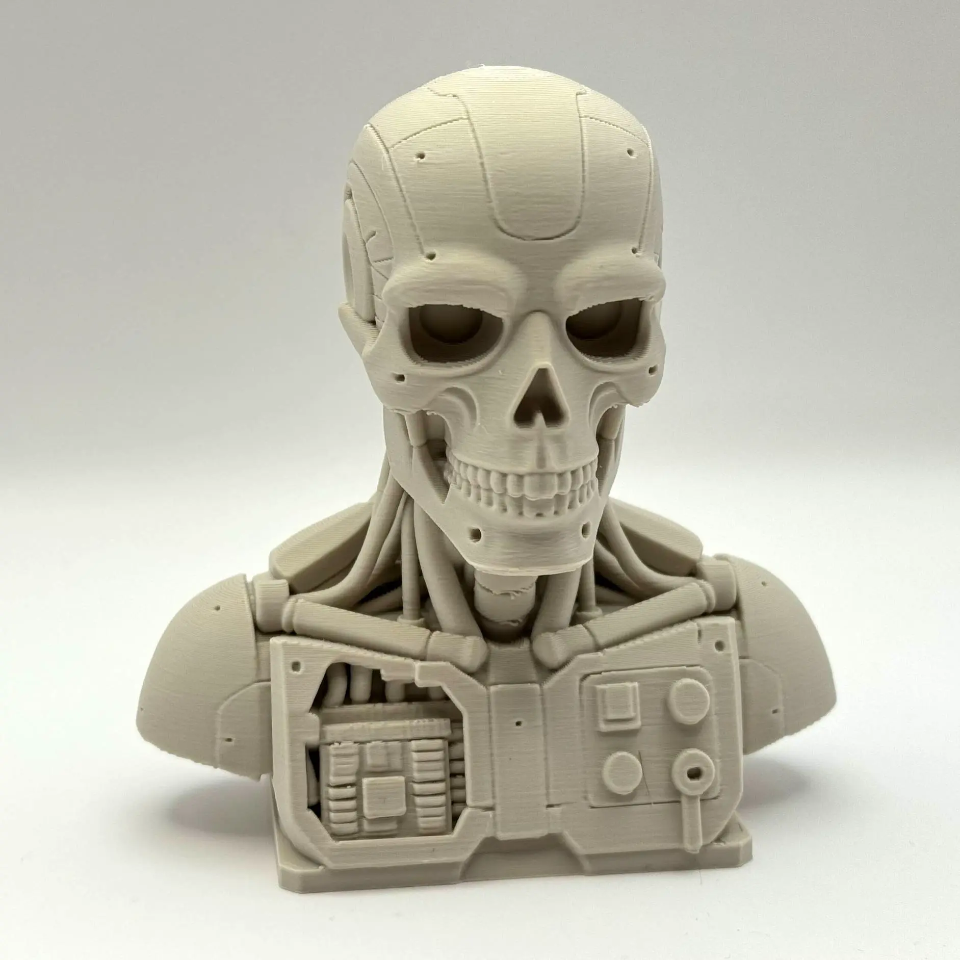 3D Printer Files | 3MF File | Cybernetic Skull Bust | Creality Cloud