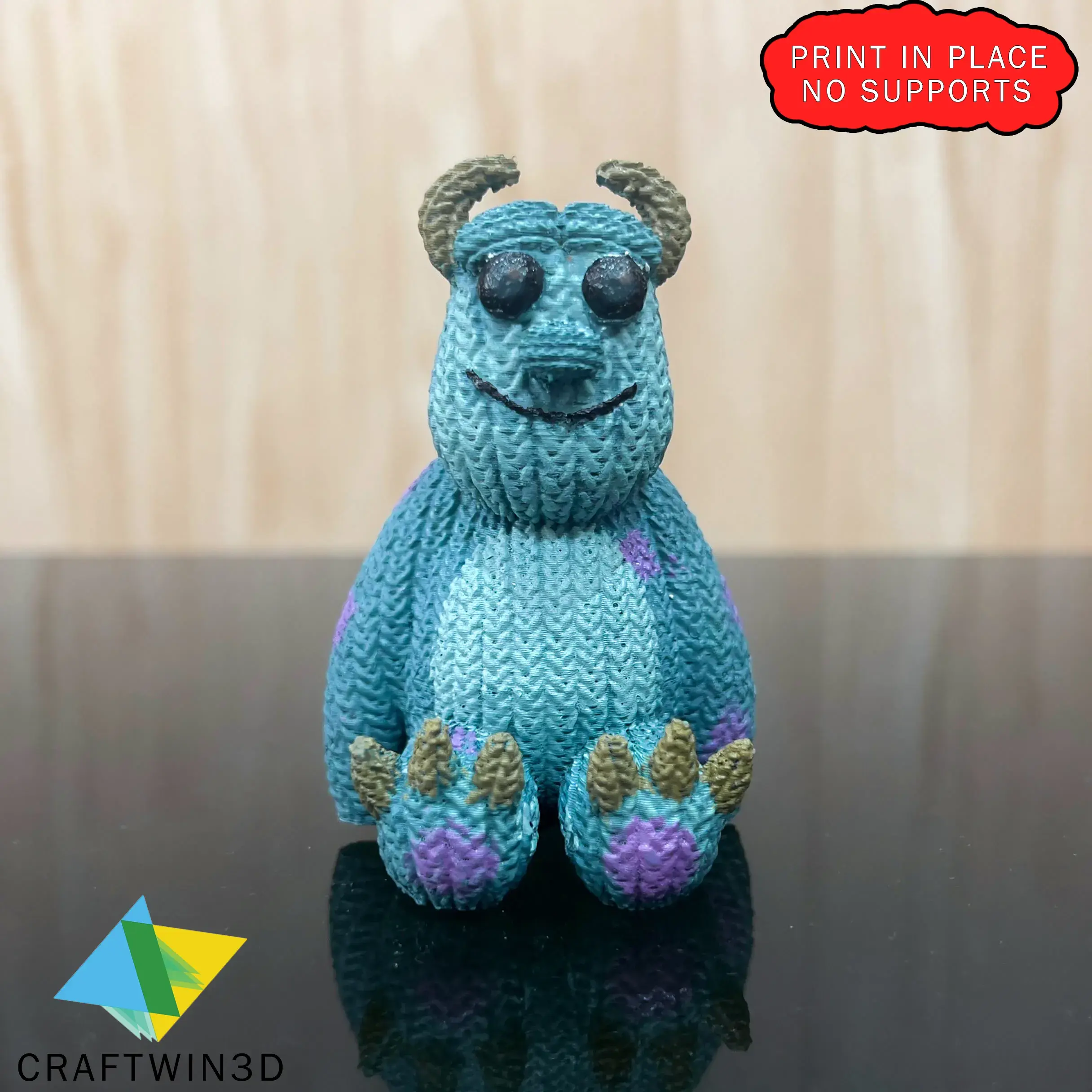 Archivos de impresora 3D | Archivo 3MF | Sully de punto de Monster inc ...
