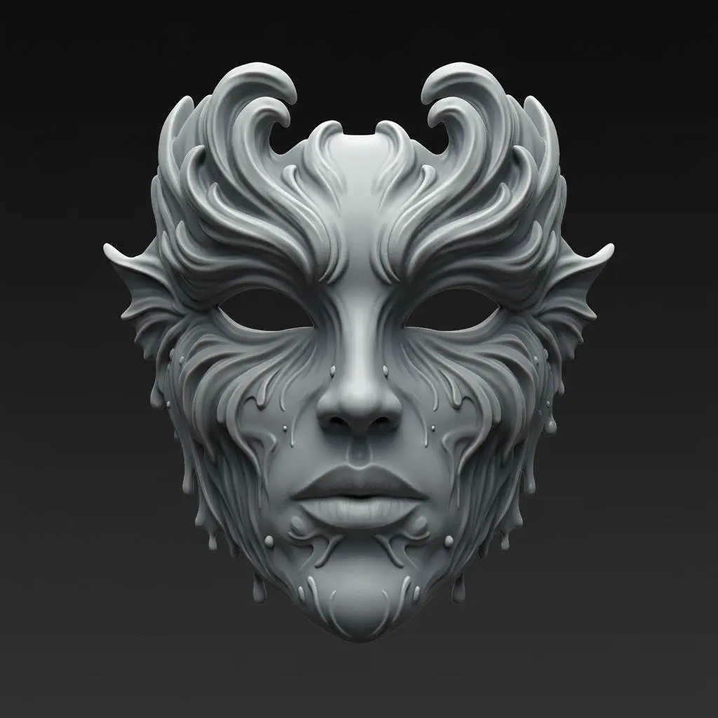 3D Printer Files | 3MF File | The Drowned Siren Mask | Creality Cloud
