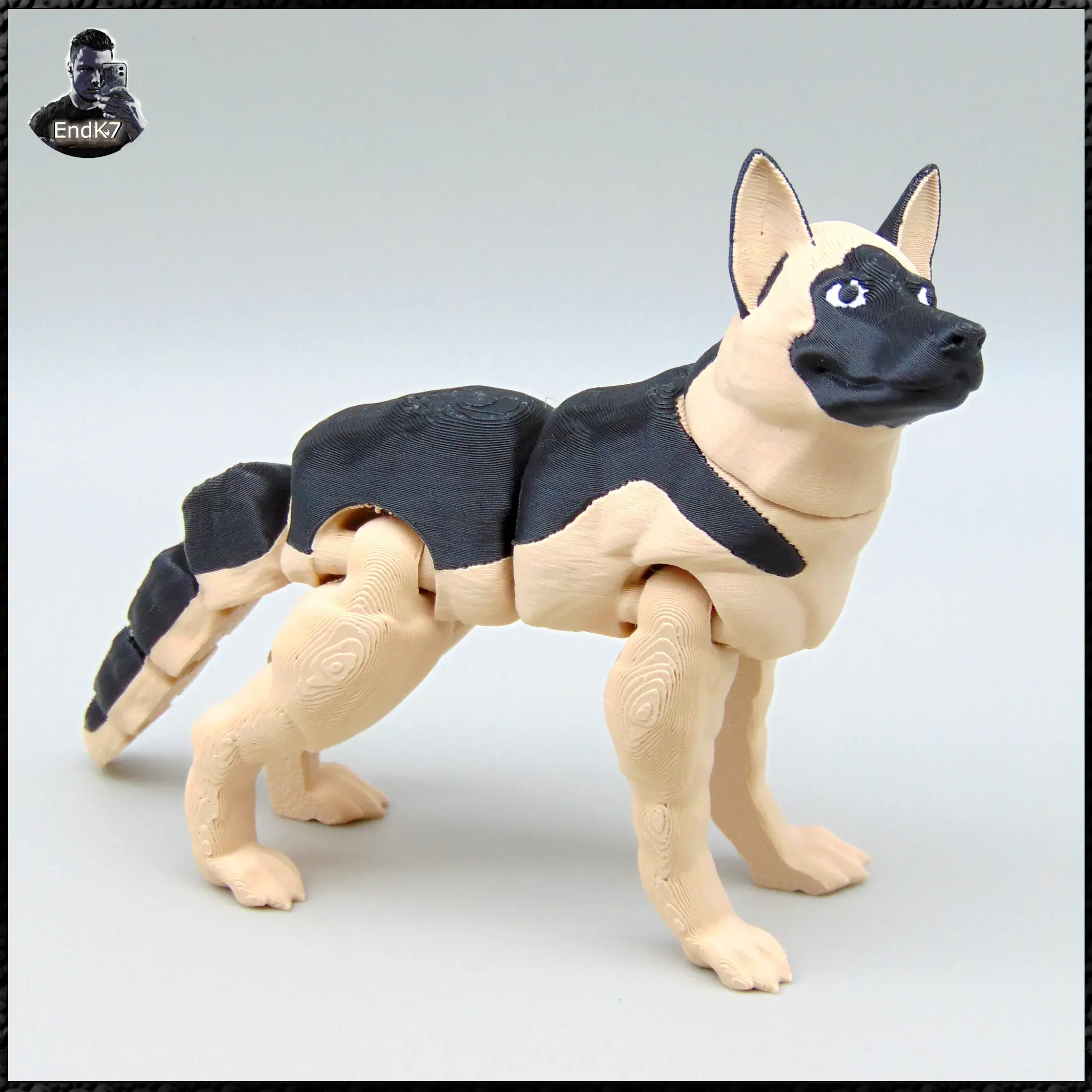 Archivos de impresora 3D | Archivo 3MF | Articulated German Shepherd ...