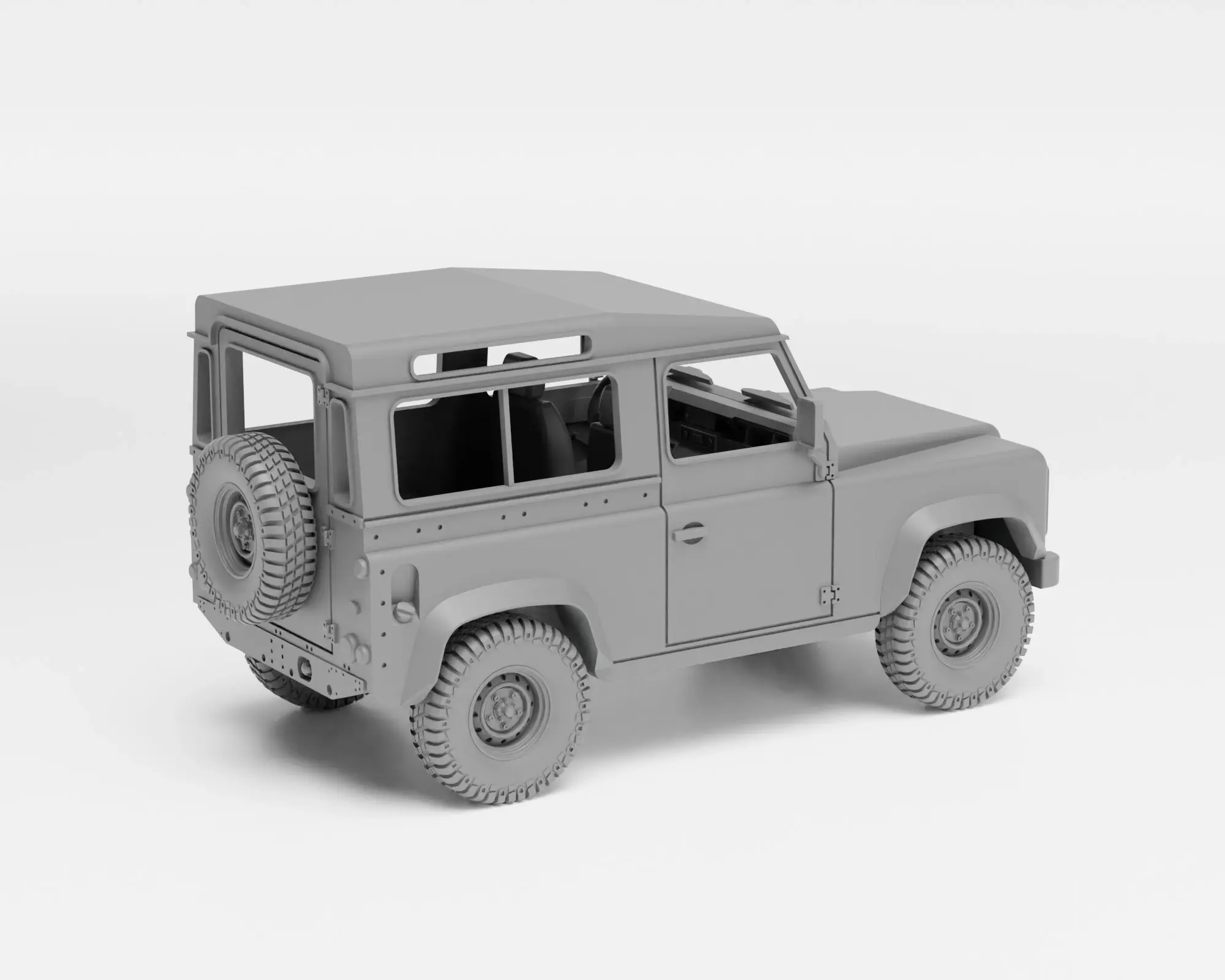 Other STL Download - Land Rover Defender 90 - H0 scale car model kitby ...