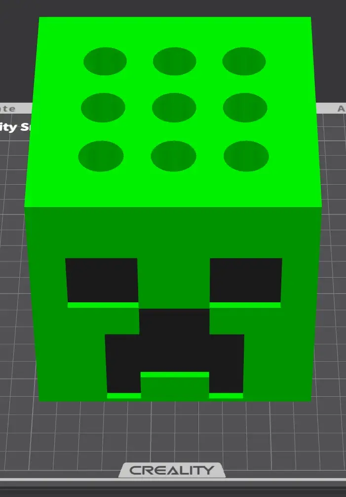3D Printer Files | 3MF File | Minecraft Creeper Box Pen Holder / Pencil ...