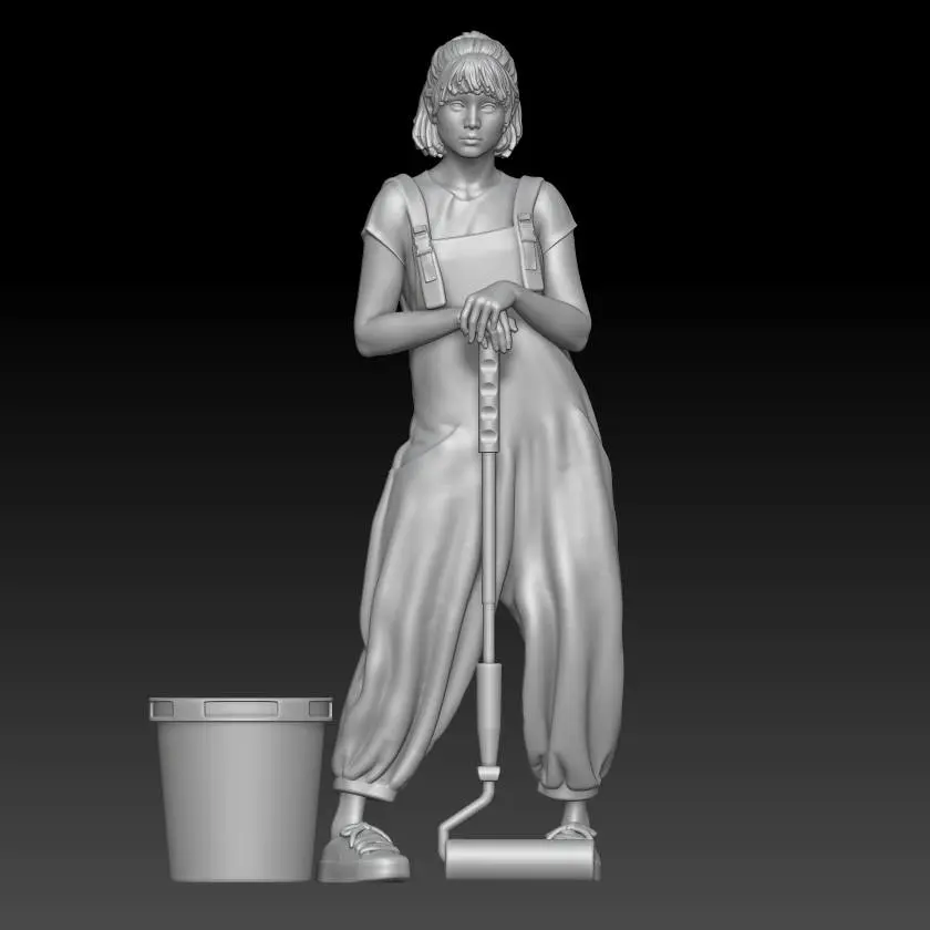Other STL Download - graffiti artist girl 3by Gigi_toys