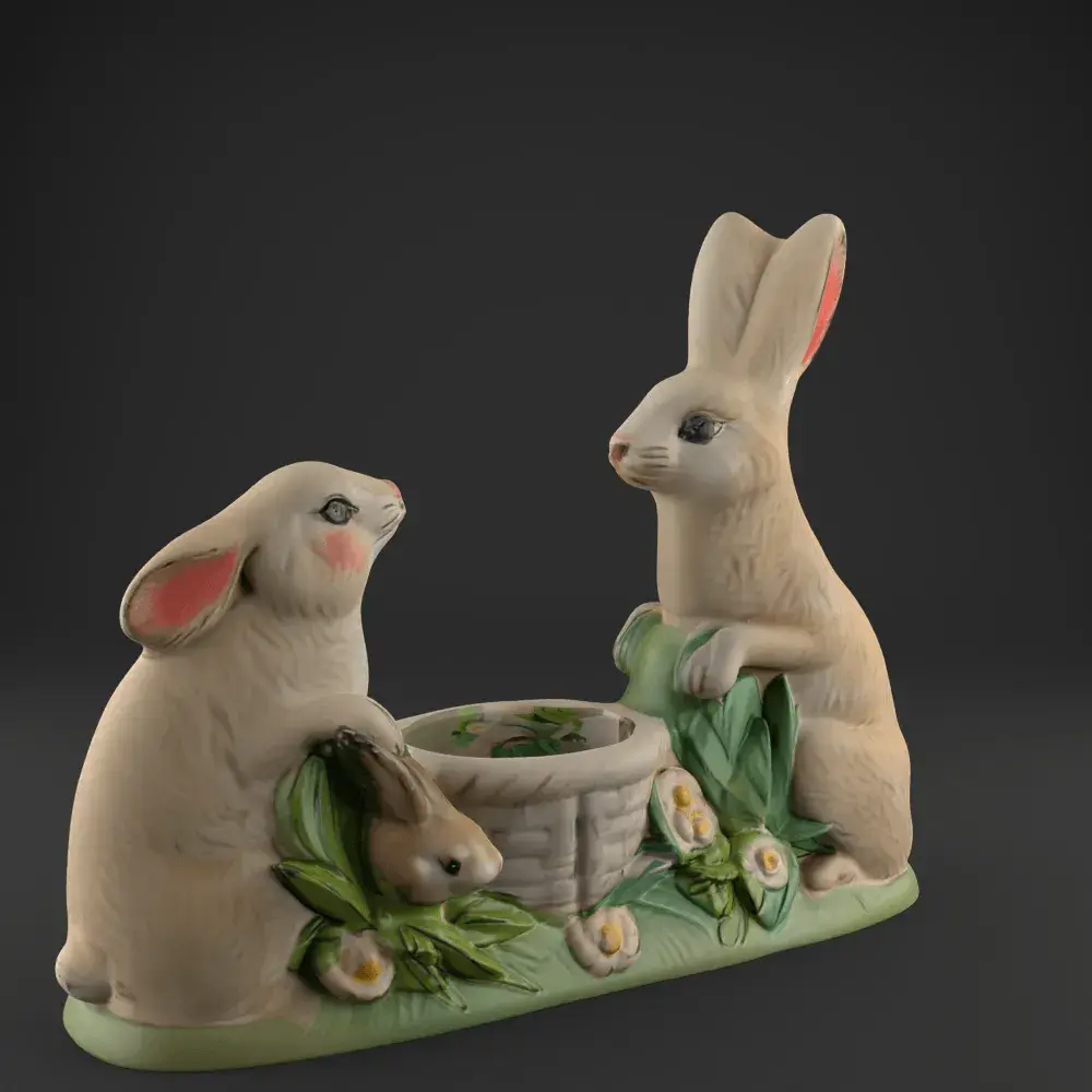 Other STL indir - Cute Bunny Planter – 3D STL File for Easter and Home ...