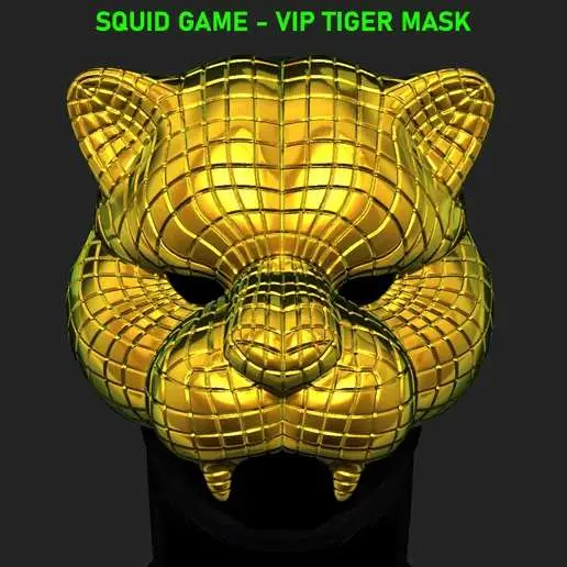 Free Other STL Download - Máscara VIP Tigre Juego del Calamarby Awoken