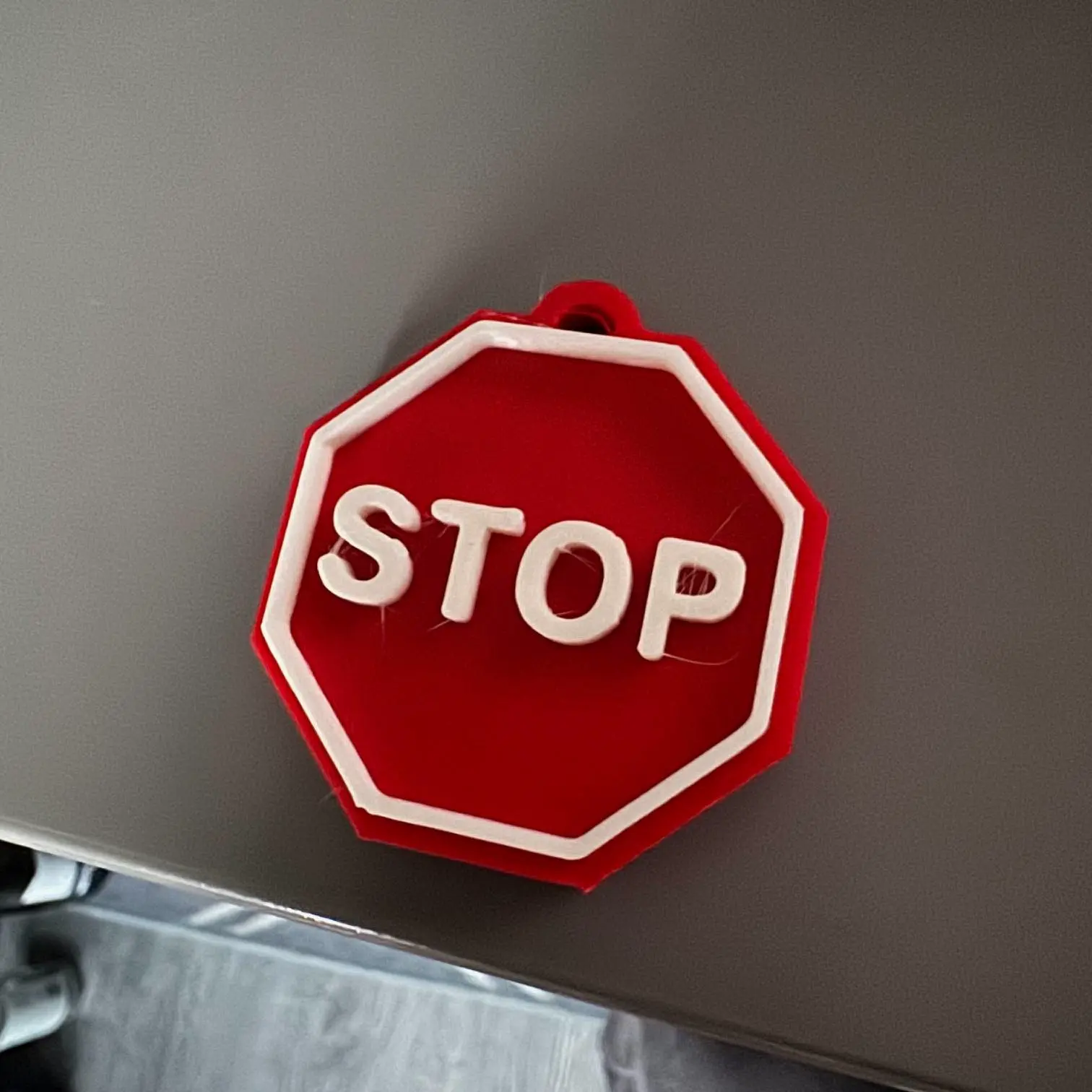 3D Printer Files | 3MF File | road sign STOP keychain not allowed stamp ...