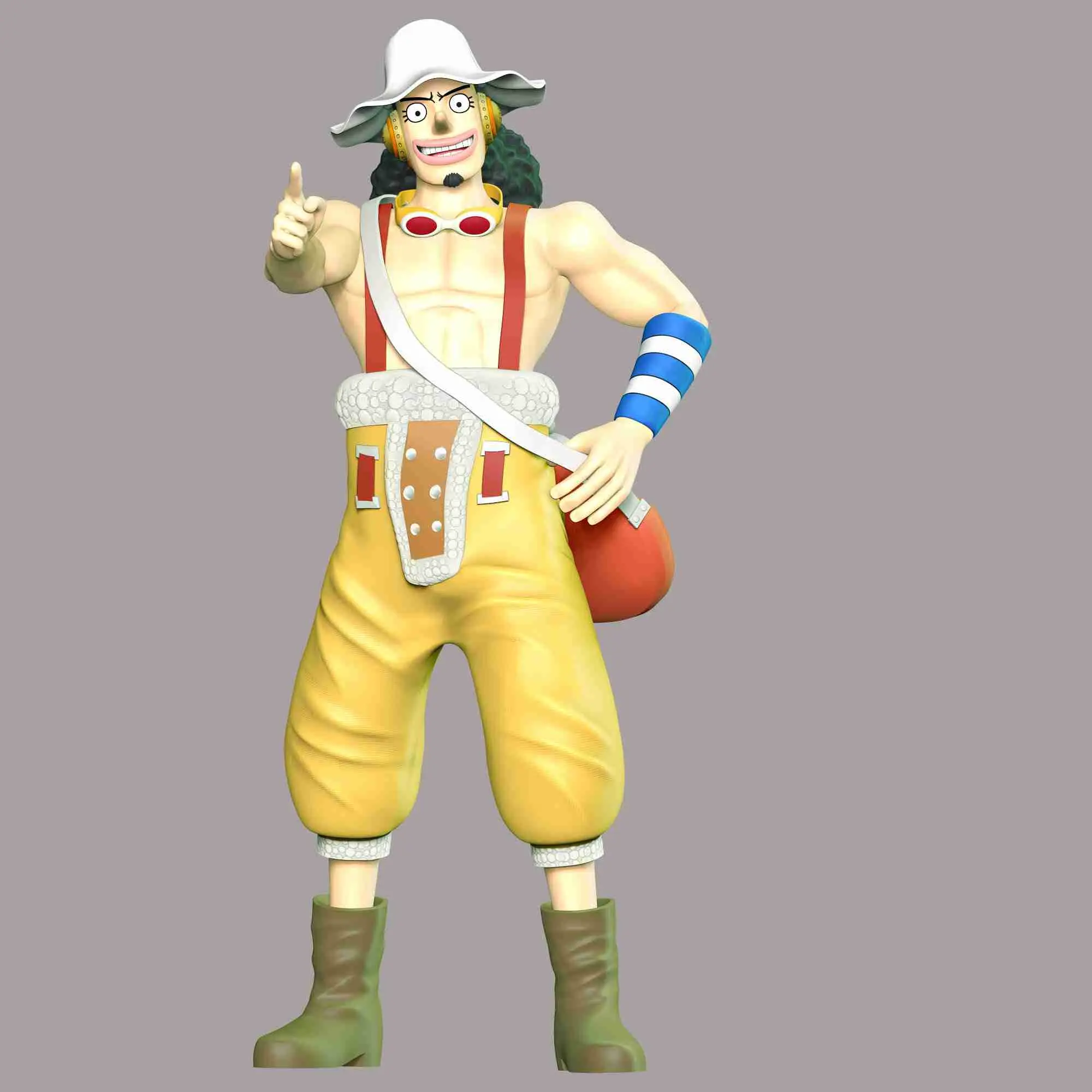 Characters & Creatures STL Download - Usopp - One Pieceby LoveModels