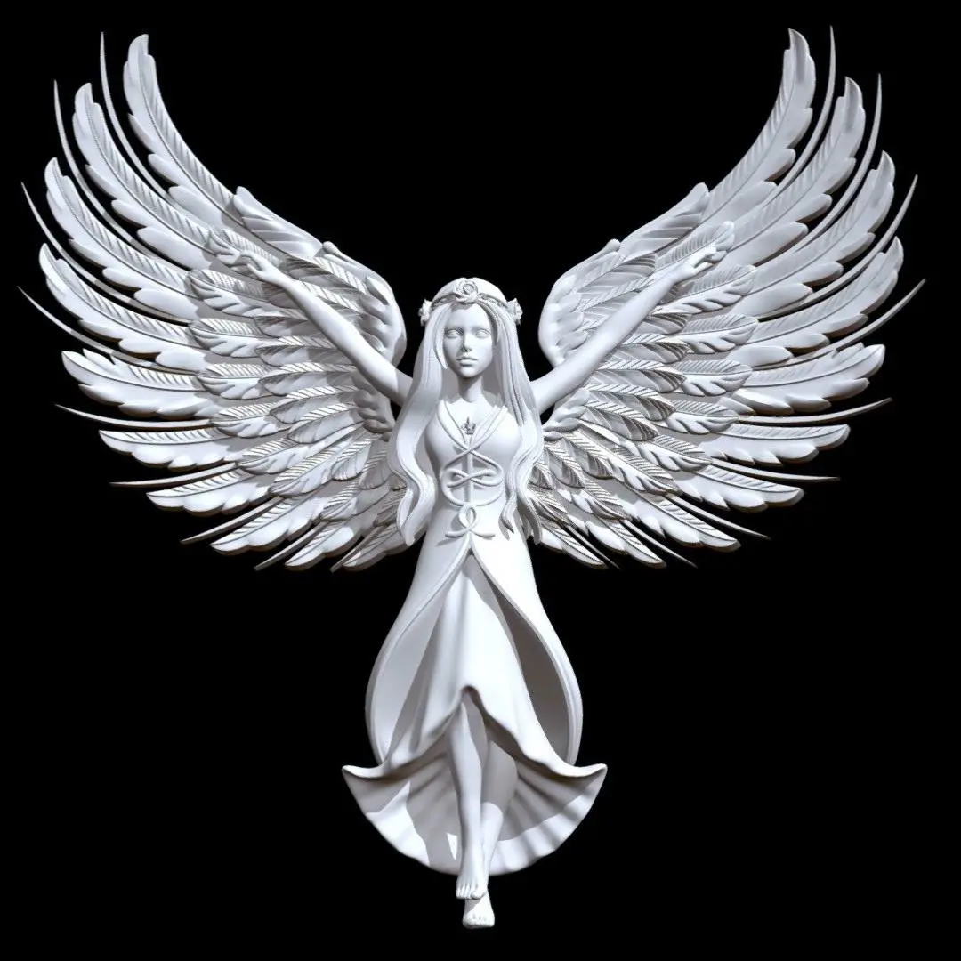 Sculptures & Artworks STL Descarga - ANGEL - IMRAN CAD DESIGNER