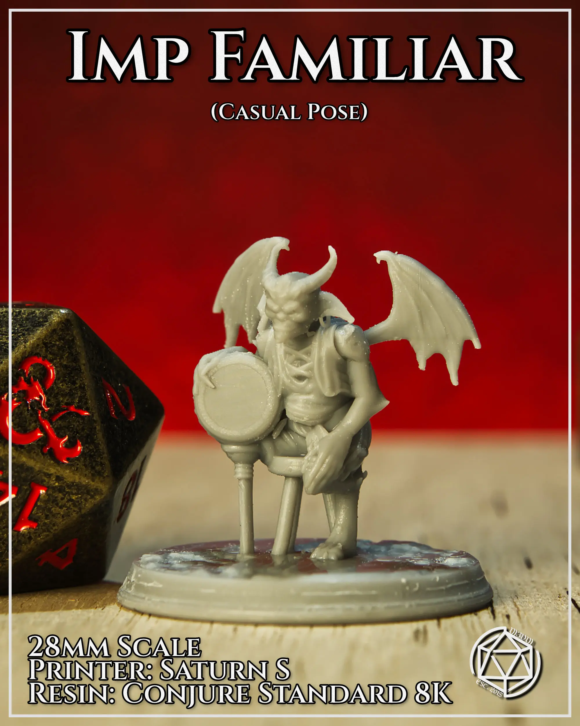 Characters & Creatures STL Download - Imp Familiar (Casua)by M3DM