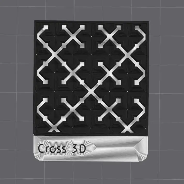 3D Printer Files | 3MF File | Cross 3D Infill Swatch | Creality Cloud