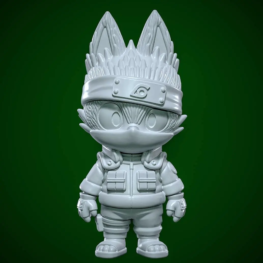 Characters & Creatures STL Download - Labubu - Hatake Kakashi statue ...
