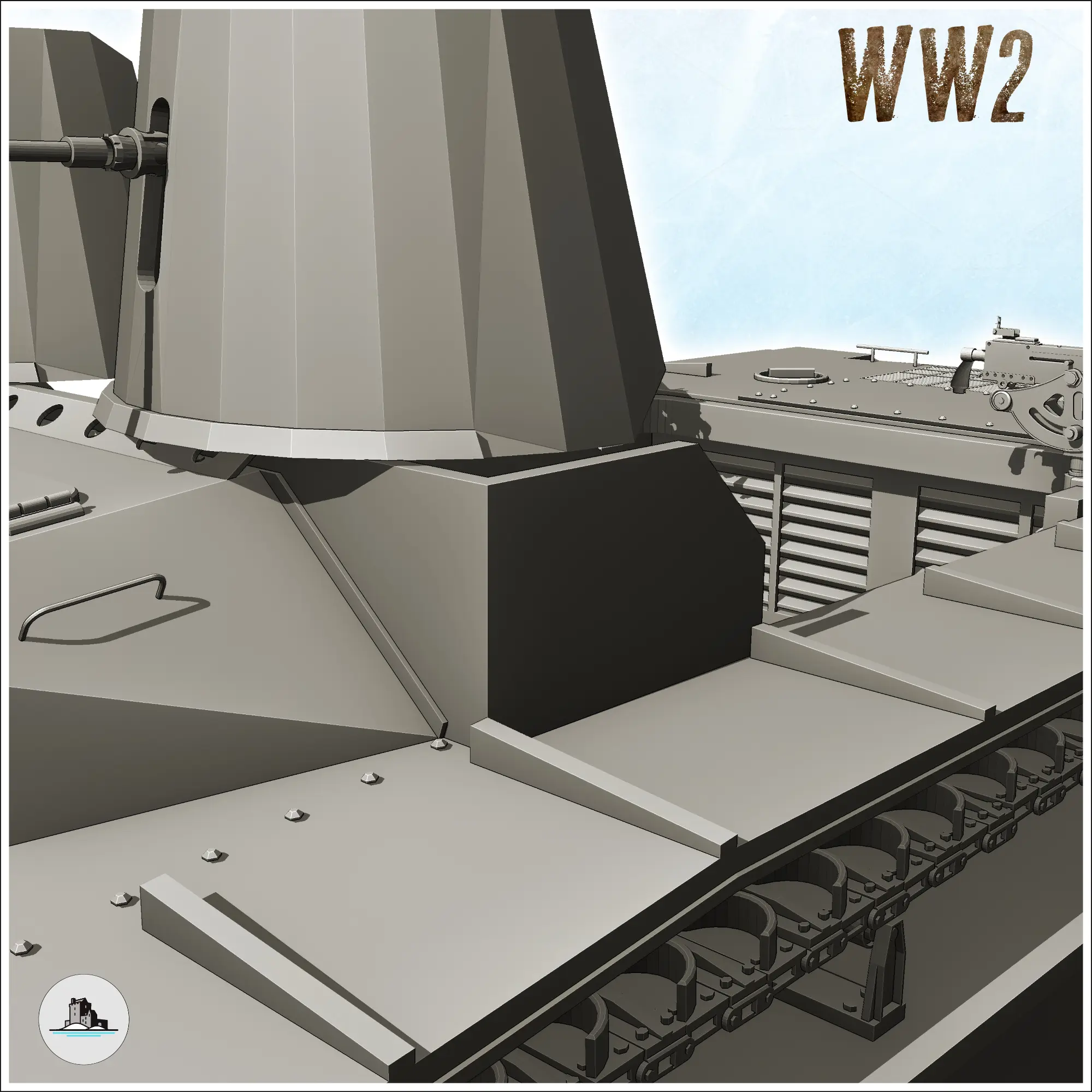 Other STL Download - LVT-2A Buffalo II american amphibious landing ...