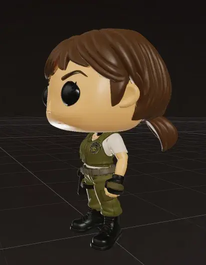 Free Characters & Creatures STL Download - Rebecca Chambers Funkoby Acgames