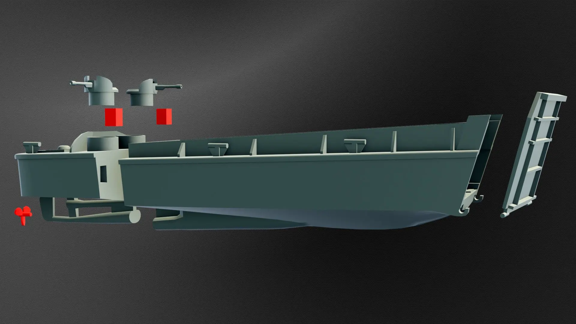 LCVP 'Higgins' Boat (US, WW2) | 3D models download | Creality Cloud