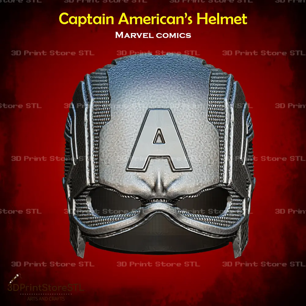 Cosplay STL Download - Captain American Helmet Cosplay Marvel comics ...