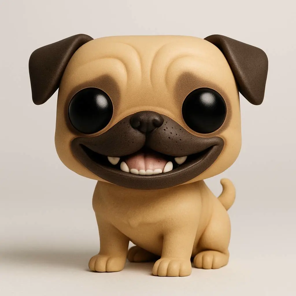 Other STL Download - Funko Pop Pug Sorridenteby Omalveira