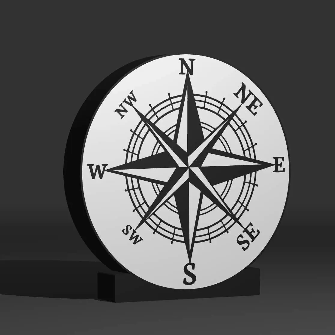 3D Printer Files | 3MF File | Lightbox Compass | Creality Cloud