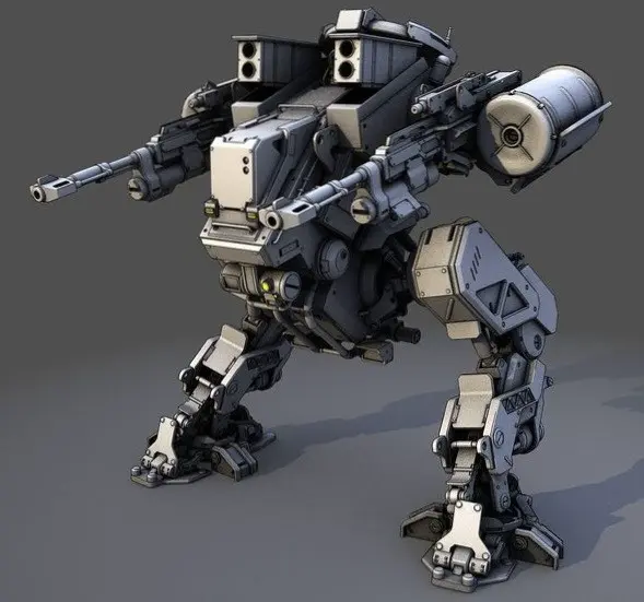 Characters & Creatures STL Download - Gunner robot by Bay