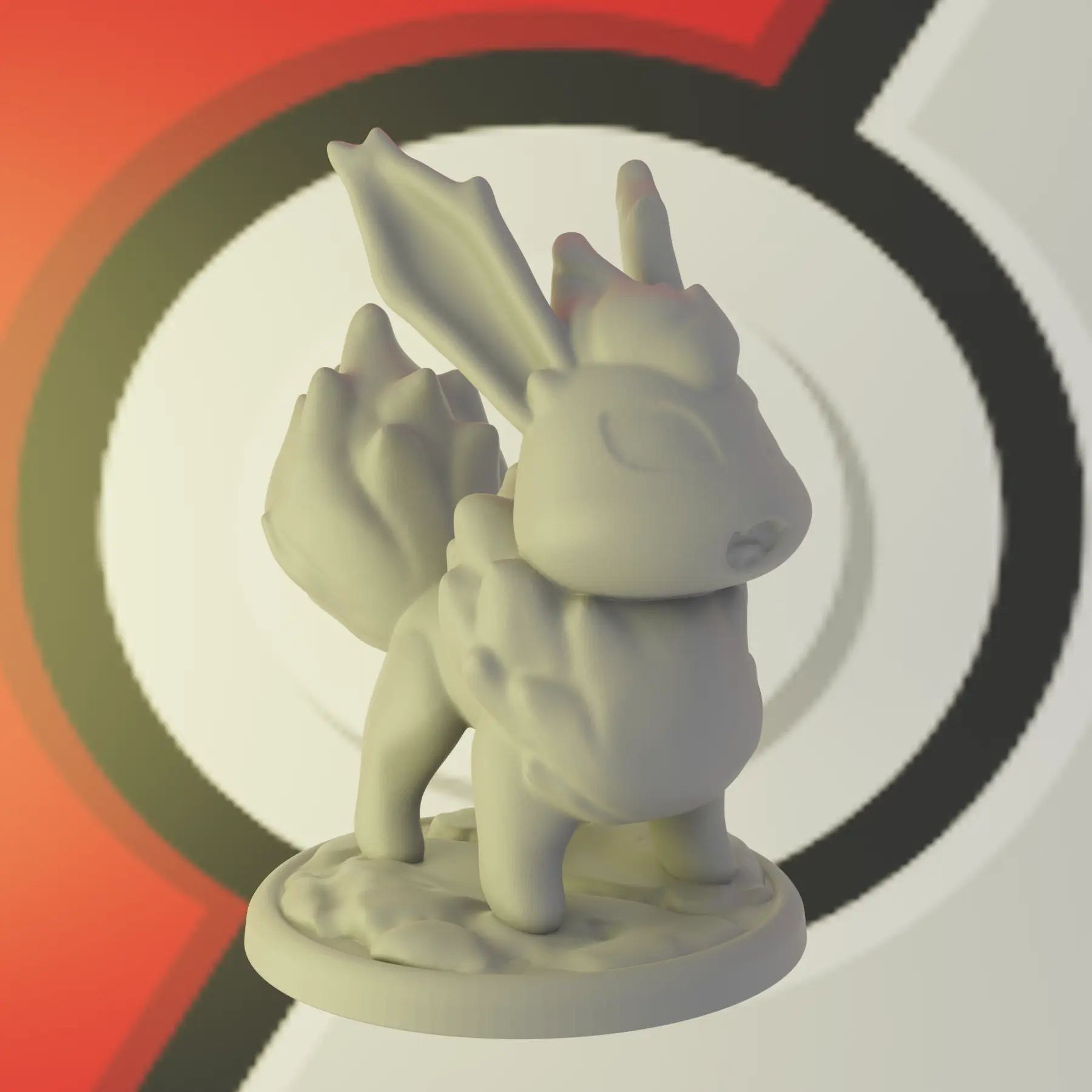 Other STL Download - Flareon Chibi FanArtby Lio3D.impresiones