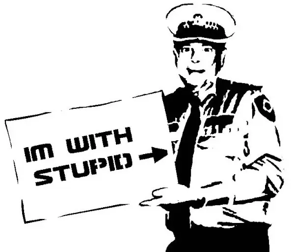 Free Other STL Download - I'm with Stupid stencilby SMT_M 🦊