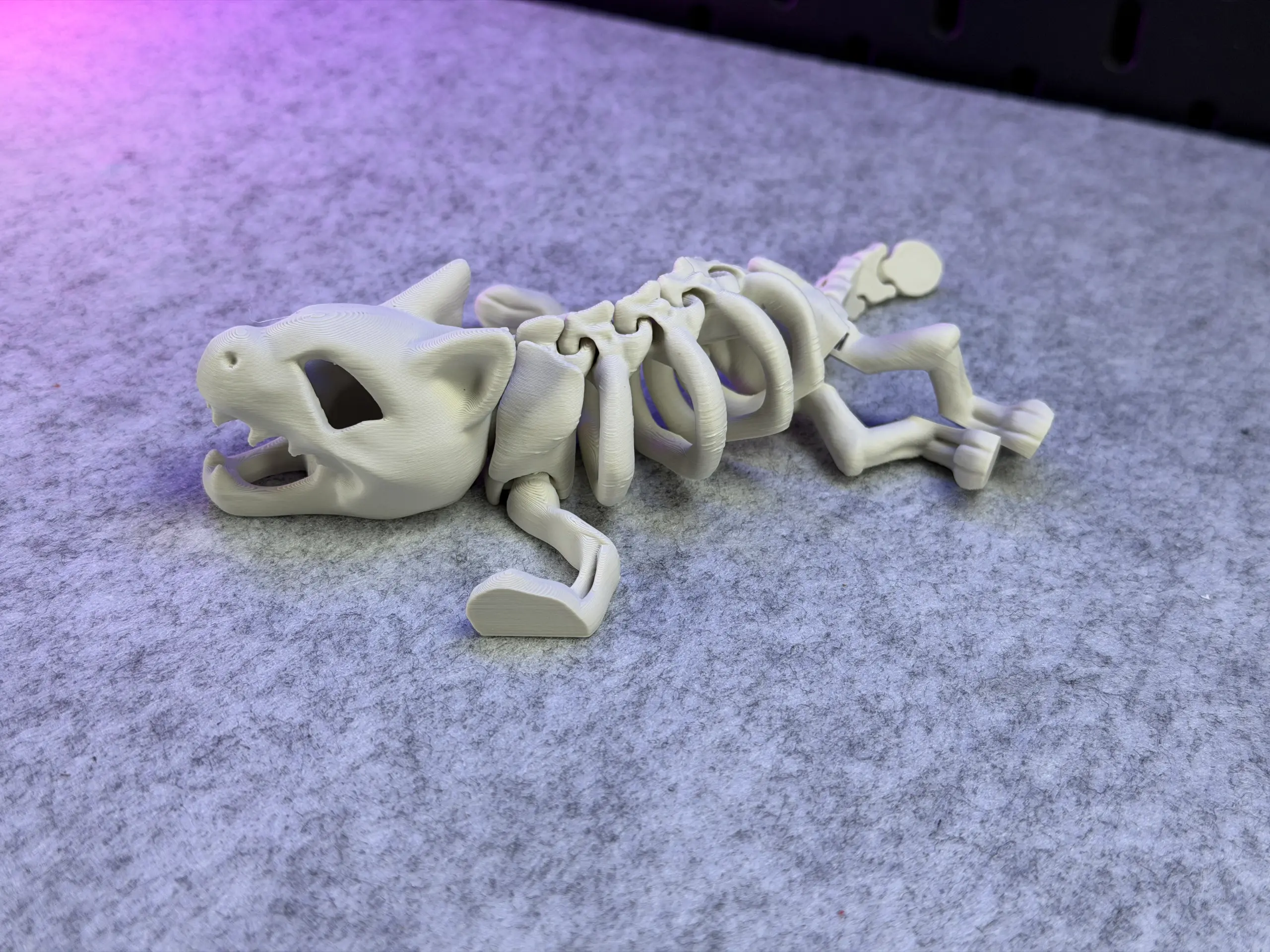 3D Printer Files | 3MF File | Articulated Skeleton Cat | Creality Cloud