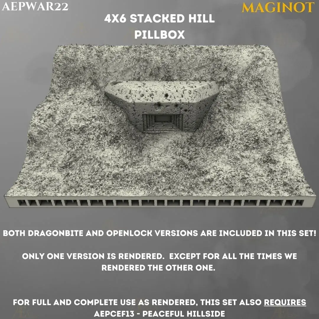 Props & Terrain STL Download - AEPWAR22 - Maginot Line 1by Aether Studios