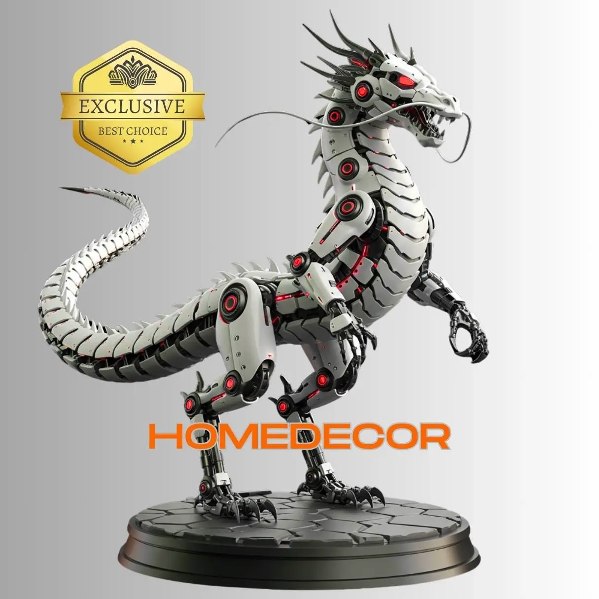 3D Printer Files | 3MF File | Dragon: Cyberpunk Mega Dragon | Creality Cloud