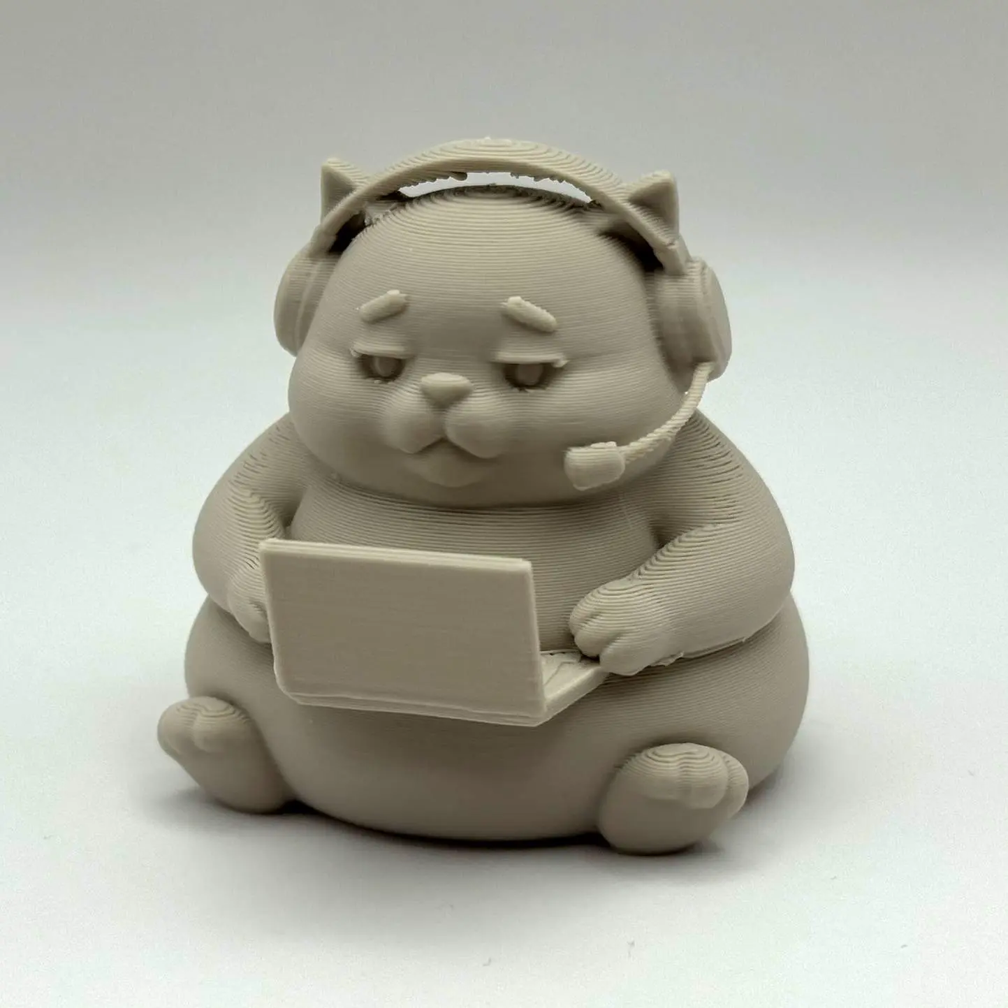 3D Printer Files | 3MF File | Chonky Gamer Kitten | Creality Cloud