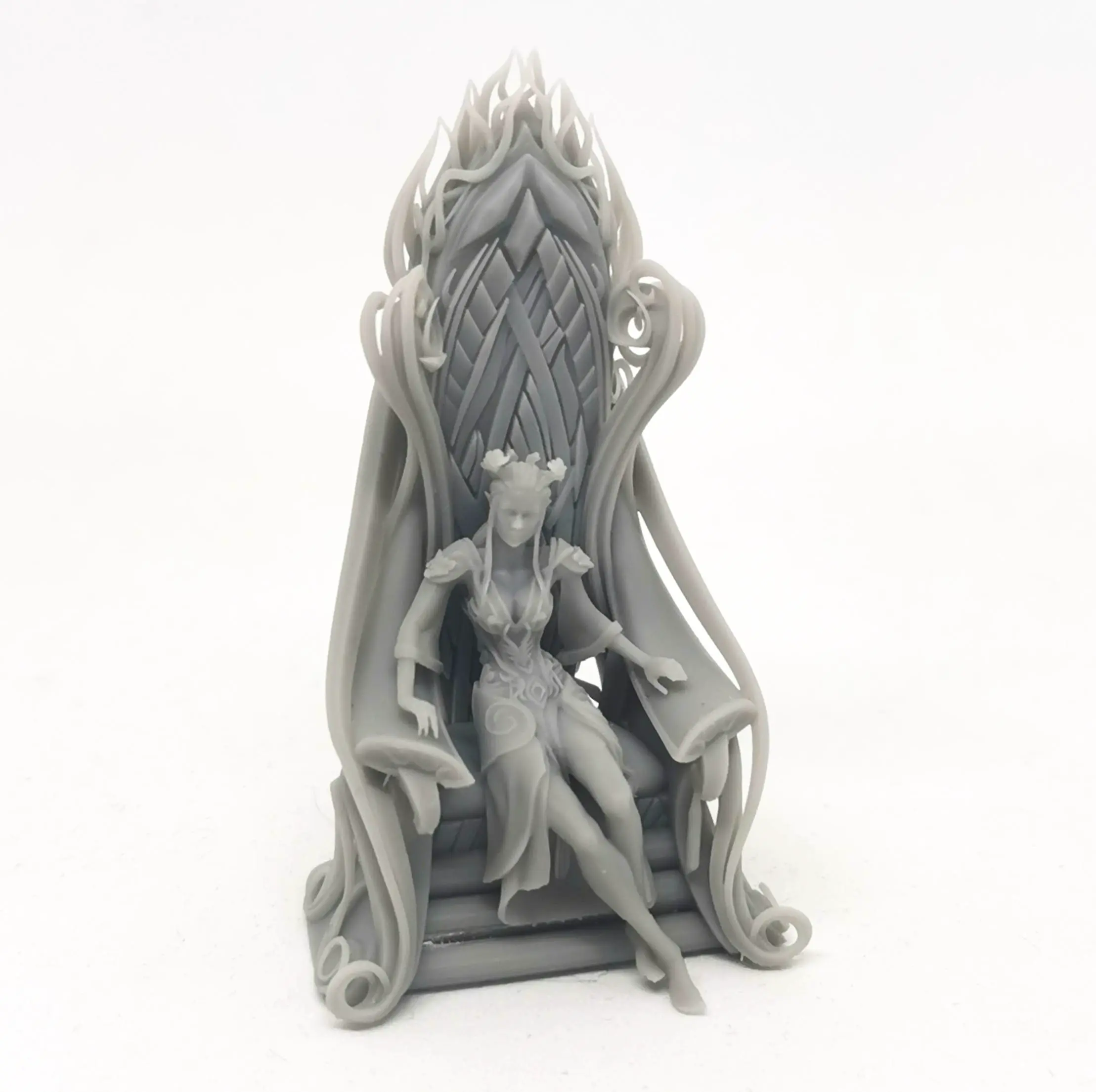 Other STL Download - The Baroness | Elf Noble Seated on Throne | TTRPG ...