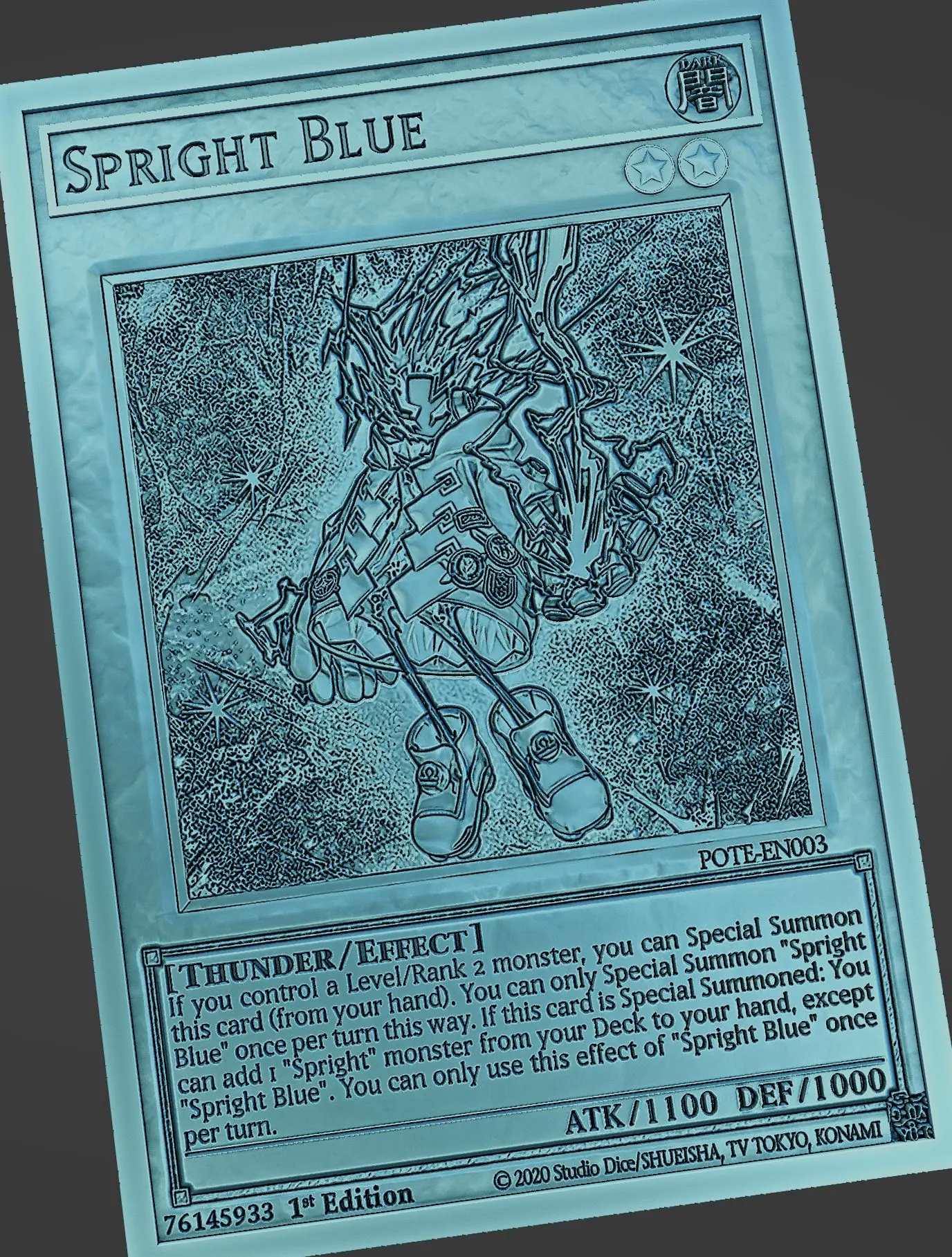 Other STL Download - spright blue - yugiohby Wsonuchiha3D