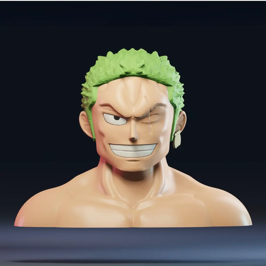 Characters & Creatures STL Download - RORONOA ZORO - BY COLORSby Aslan3D