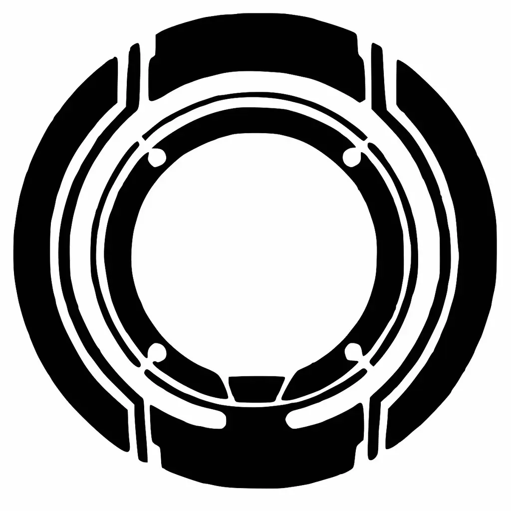 Free Digital Art STL Download - Tron disc stencilby SMT_M 🦊