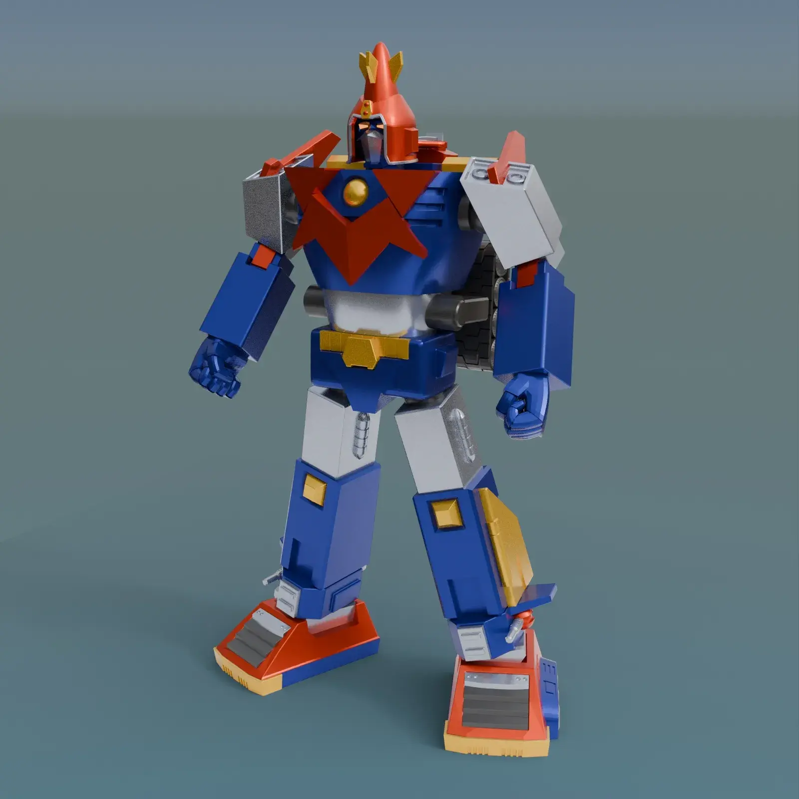 Characters & Creatures STL Download - Voltes V Robo Voltus V Statue Fan ...