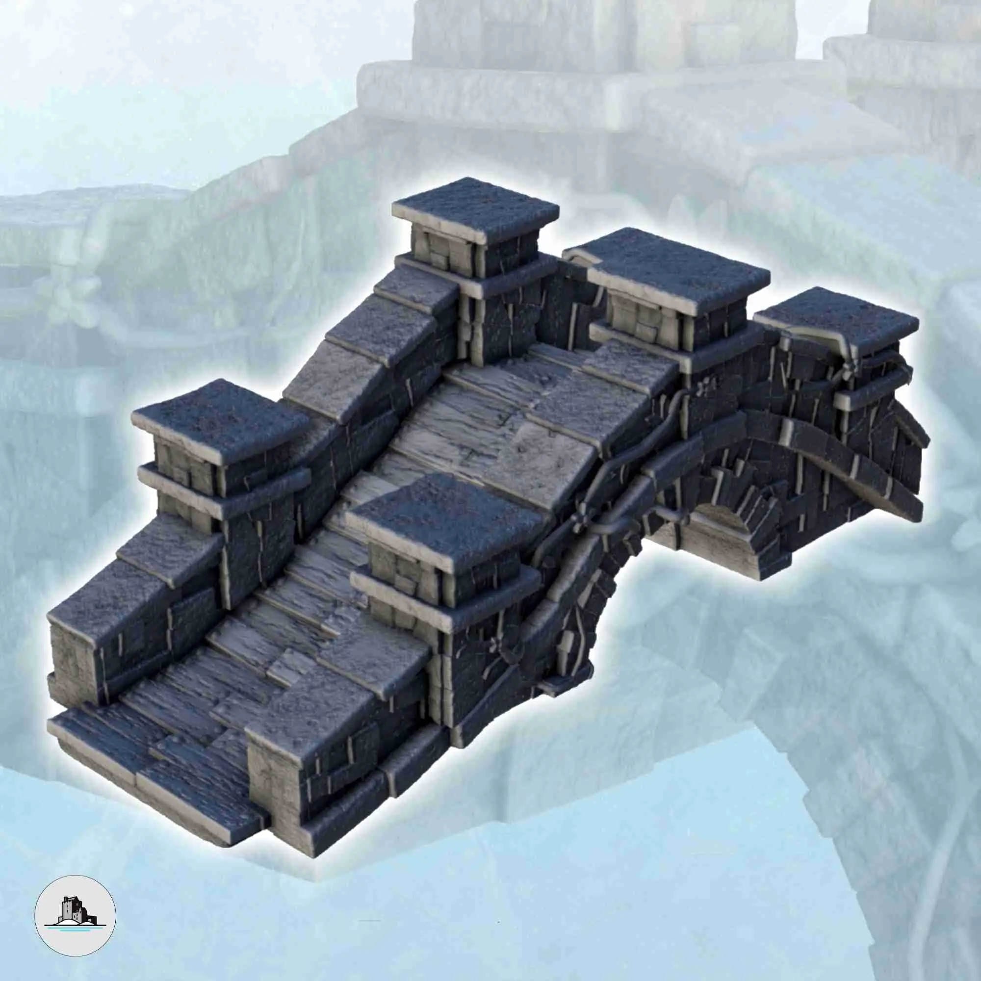 Other STL Download - Stone bridge with lianas (2) - miniatures ...