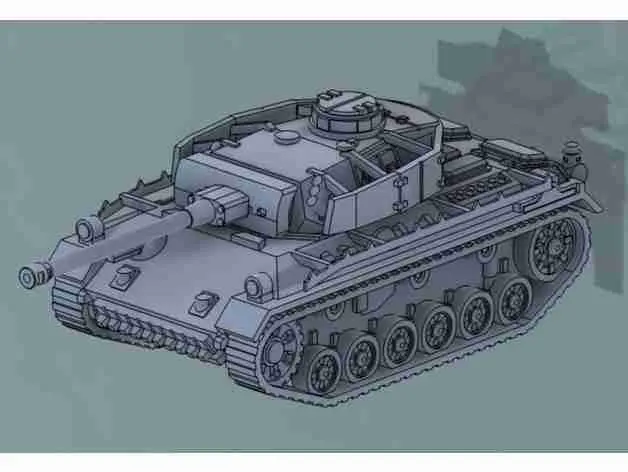 Panzerkampfwagen_III_Ausf | 3D models download | Creality Cloud