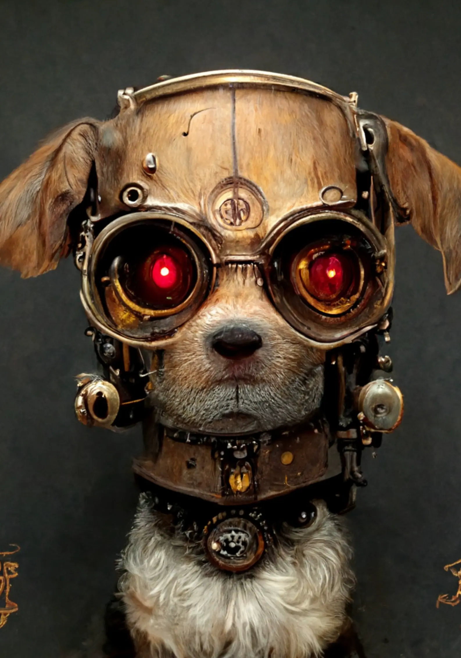 Free Other STL Download - Steampunk Cyber Dogby user7433715983
