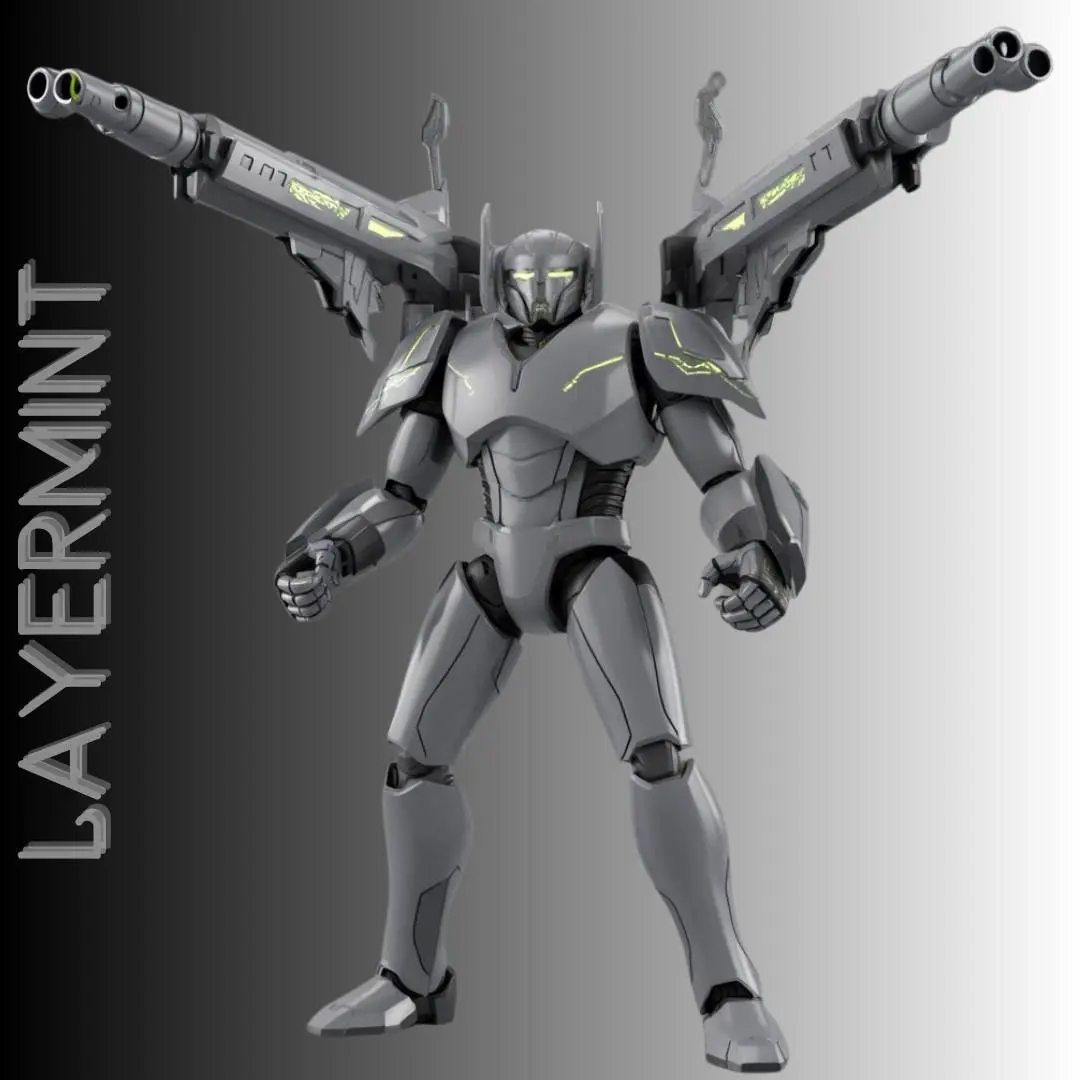 Robots And Mechs Stl Download Heavy Mech Warrior With Twin Cannons 3d