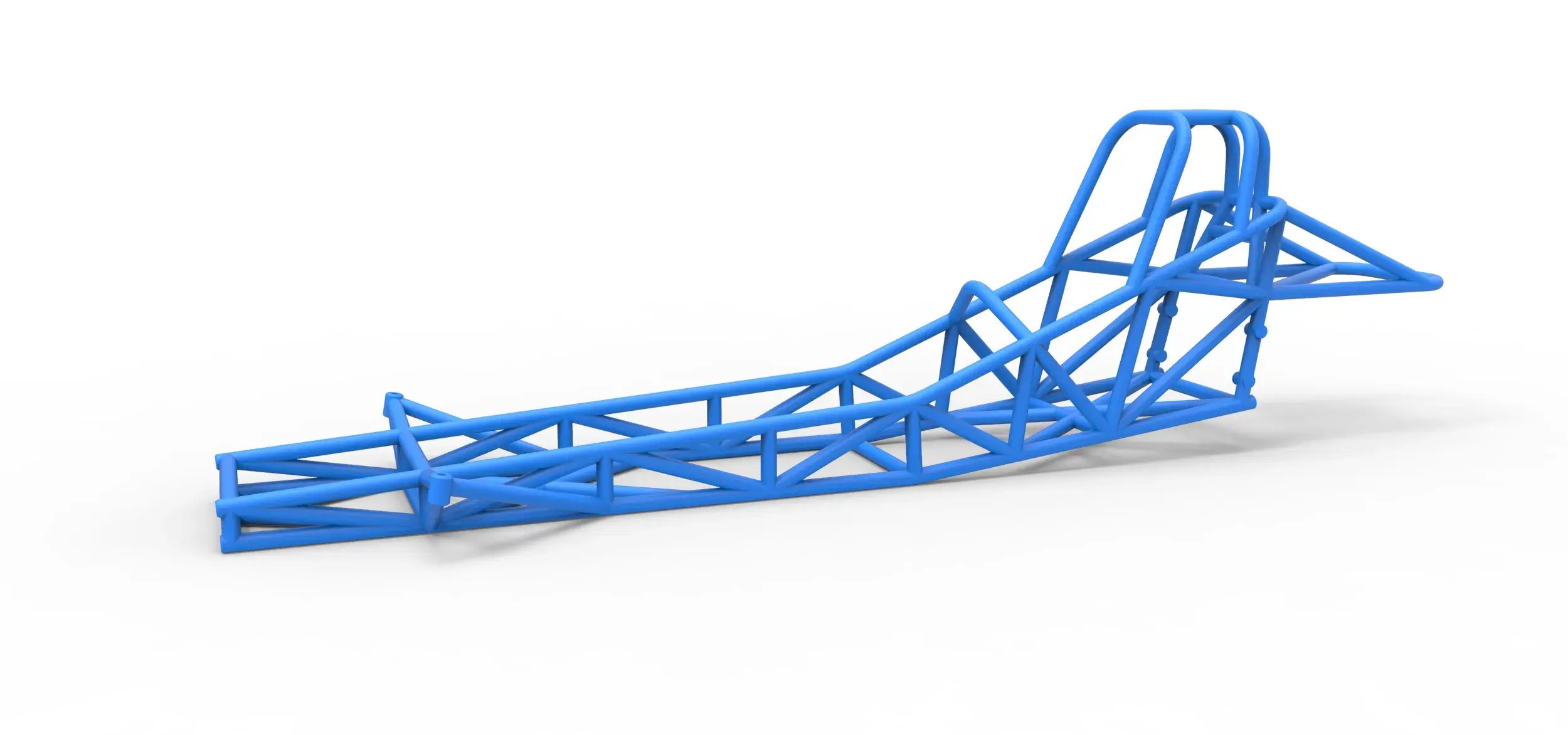 Vehicles & Machinery STL Download - Frame of Vintage Funny Car Scale 1 ...